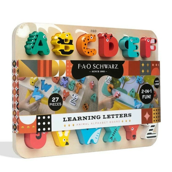 FAO Schwarz | Toys | Fao Schwarz Learning Letters Animal Alphabet Board ...